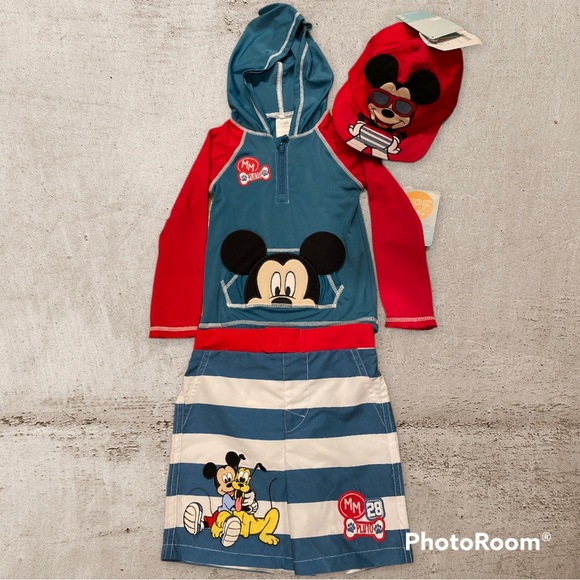 Disney | Swim | Nwt Disney Store Mickey Mouse Toddler Bathing Suit Set ...